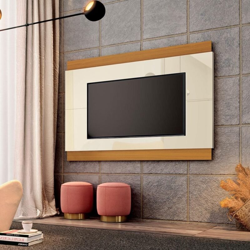 Painel até 75″ Legacy 2.0 Off White/Cedro Natural – EDN MÓVEIS – CATÁLOGO DE MÓVEIS RJ