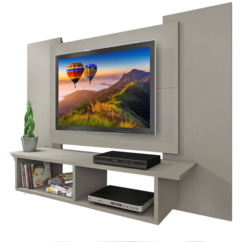 Painel até 48″ Roger P600 Cinza – FELLICCI – CATÁLOGO DE MÓVEIS RJ