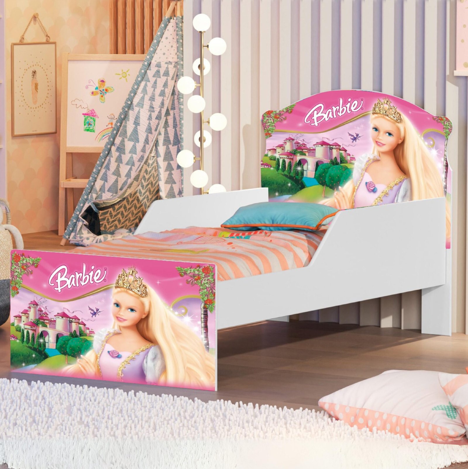 Mini Cama Juvenil Lívia (Menina) Barbie 404189 – VJ MÓVEIS – CATÁLOGO ...